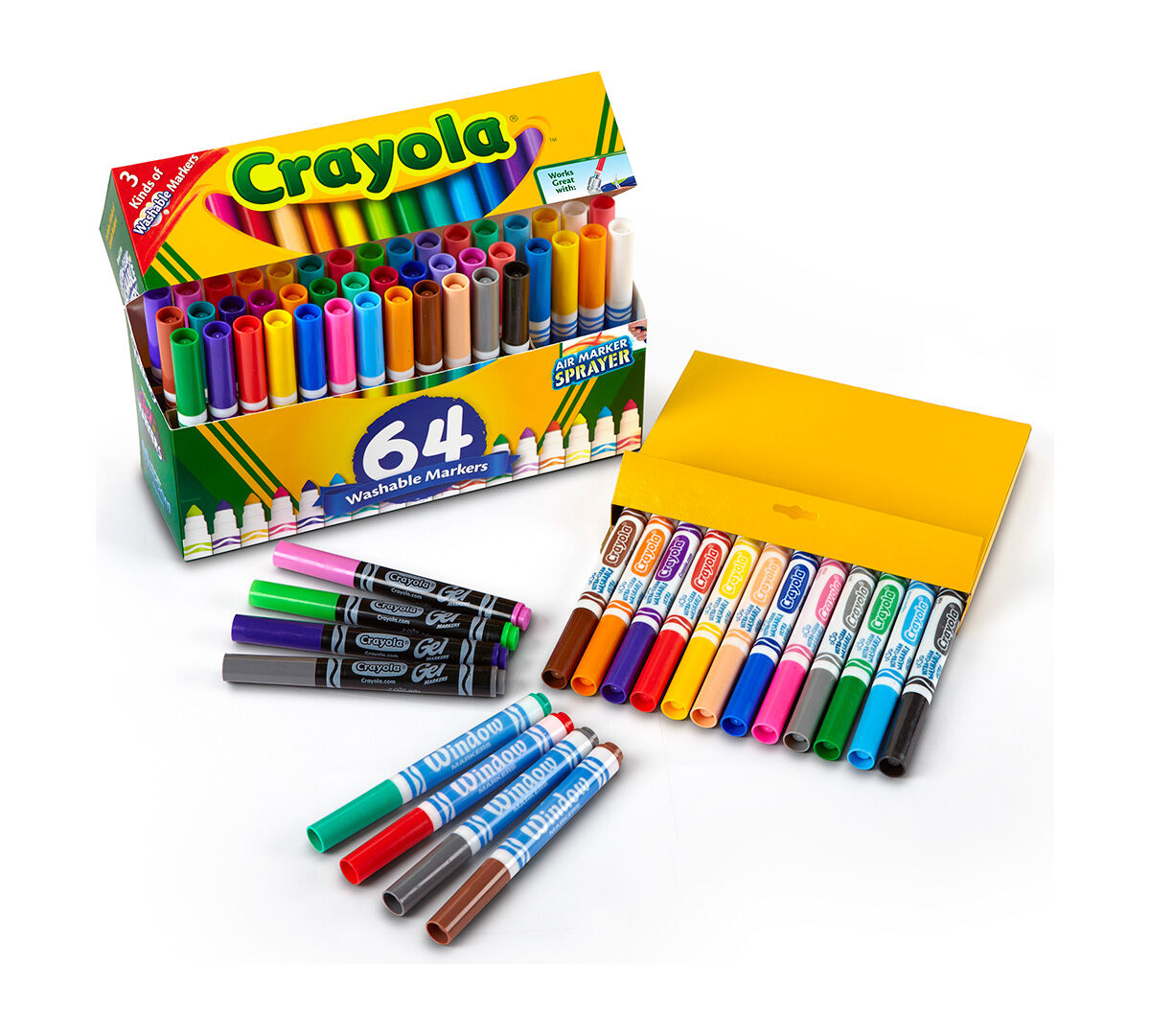 64 Ct Broad Line Markers Variety Crayola 64-ct-broad-line-markers-variety-crayola