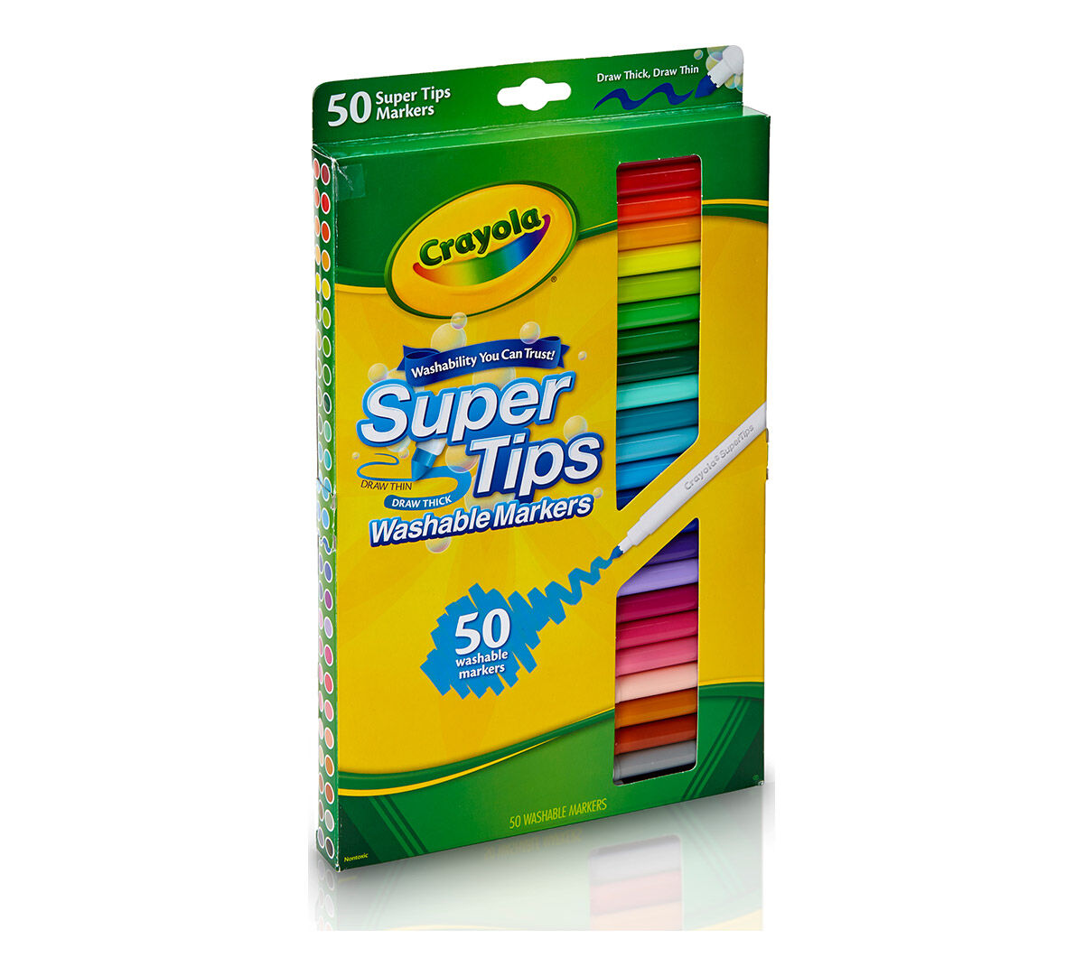 Washable Super Tips Markers, 50 Count - Crayola Washable Super Tips Markers, 50 Count - Crayola