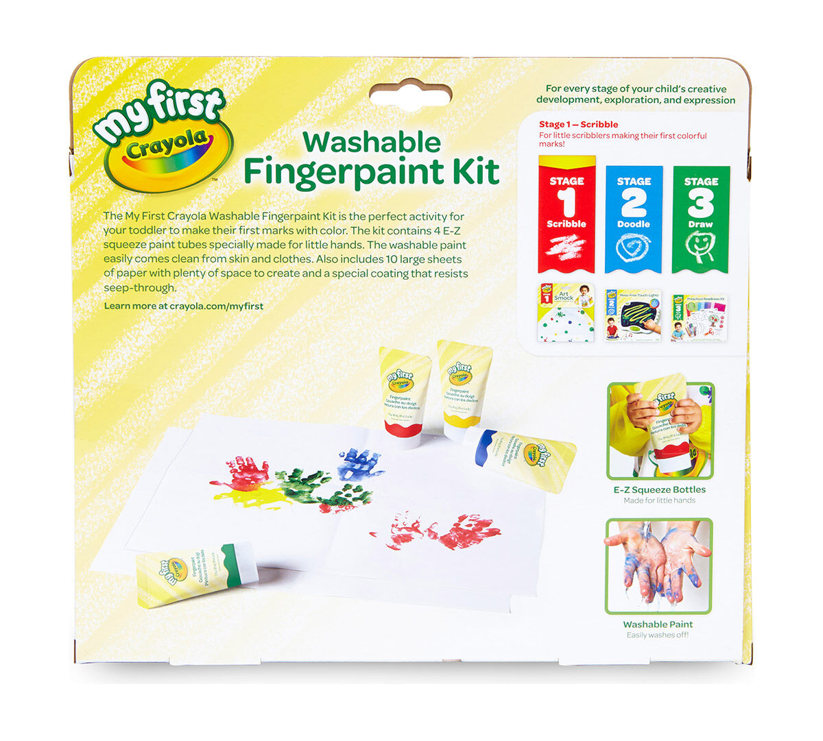 Crayola; My First Crayola; Fingerpaint Kit; Art Tools; 4 Tubes of Paint ... Crayola; My First Crayola; Fingerpaint Kit; Art Tools; 4 Tubes of Paint ...