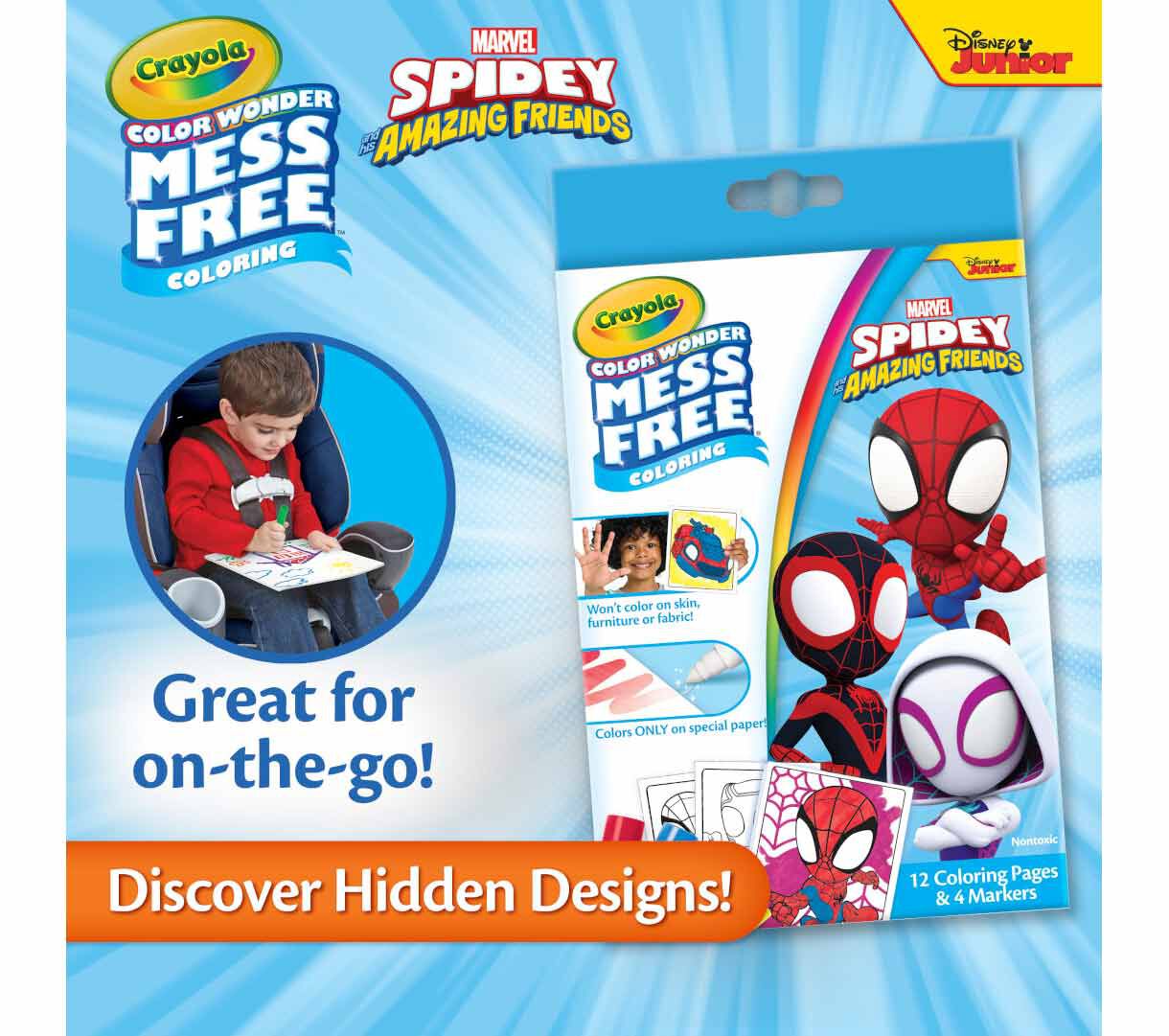 crayola ultimate spiderman mini coloring pages