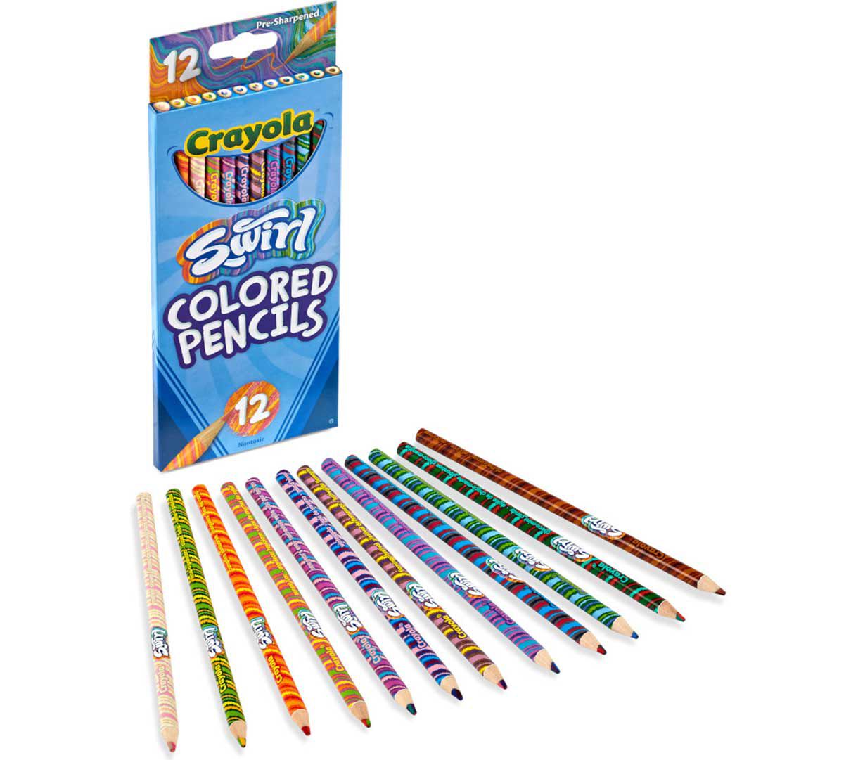 Crayola Swirl Rainbow Colored Pencils for Kids | Crayola