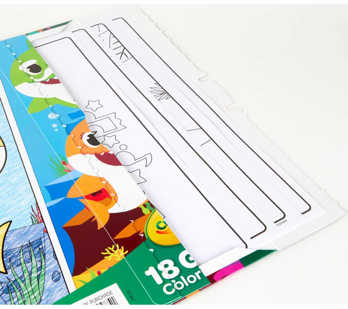 crayola baby shark coloring pages