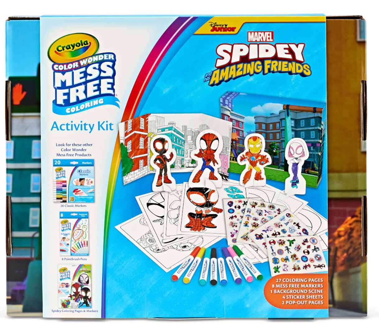 crayola ultimate spiderman mini coloring pages