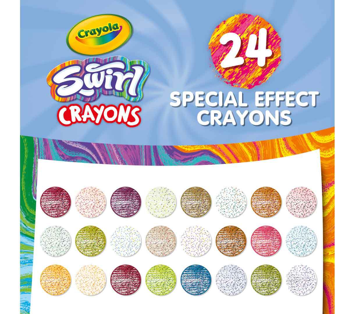 Crayola Swirl Rainbow & Multicolored Crayons for Kids | Crayola