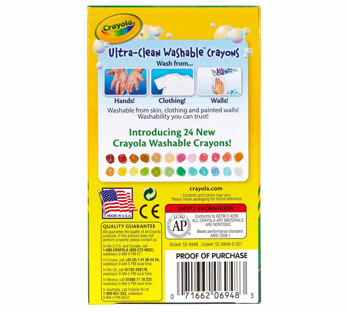 Ultra Clean Washable Crayons, 48Crayons | Crayola