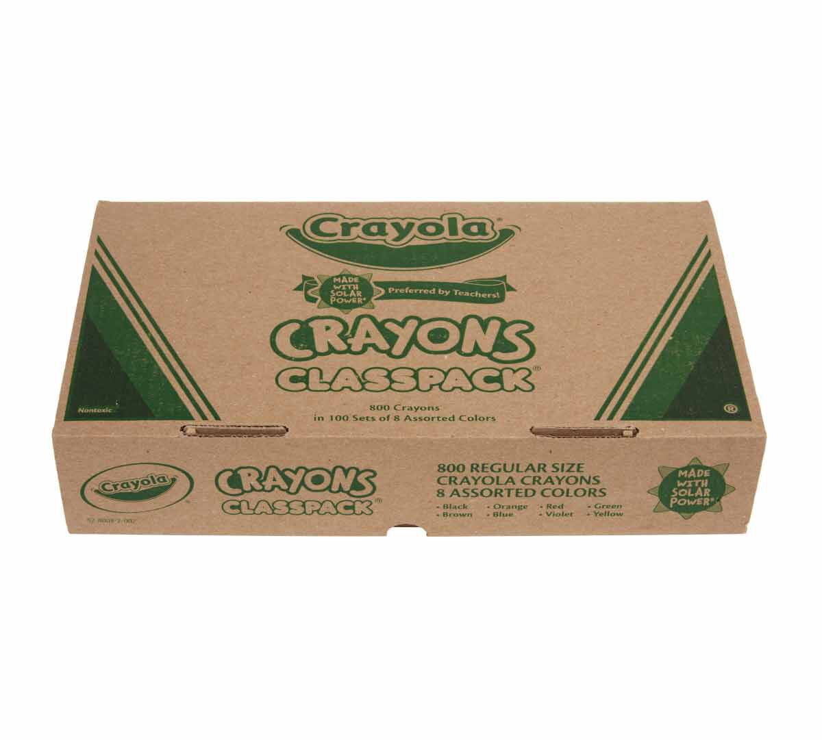 Classic Crayola Crayons Classpack, 800 Count, 8 Colors | Crayola