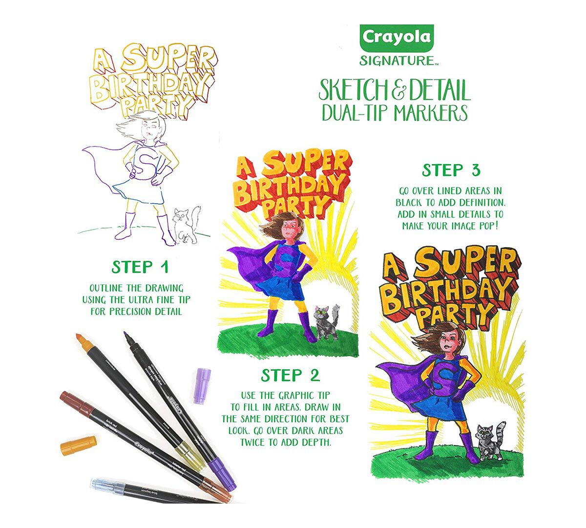 how to draw with markers book