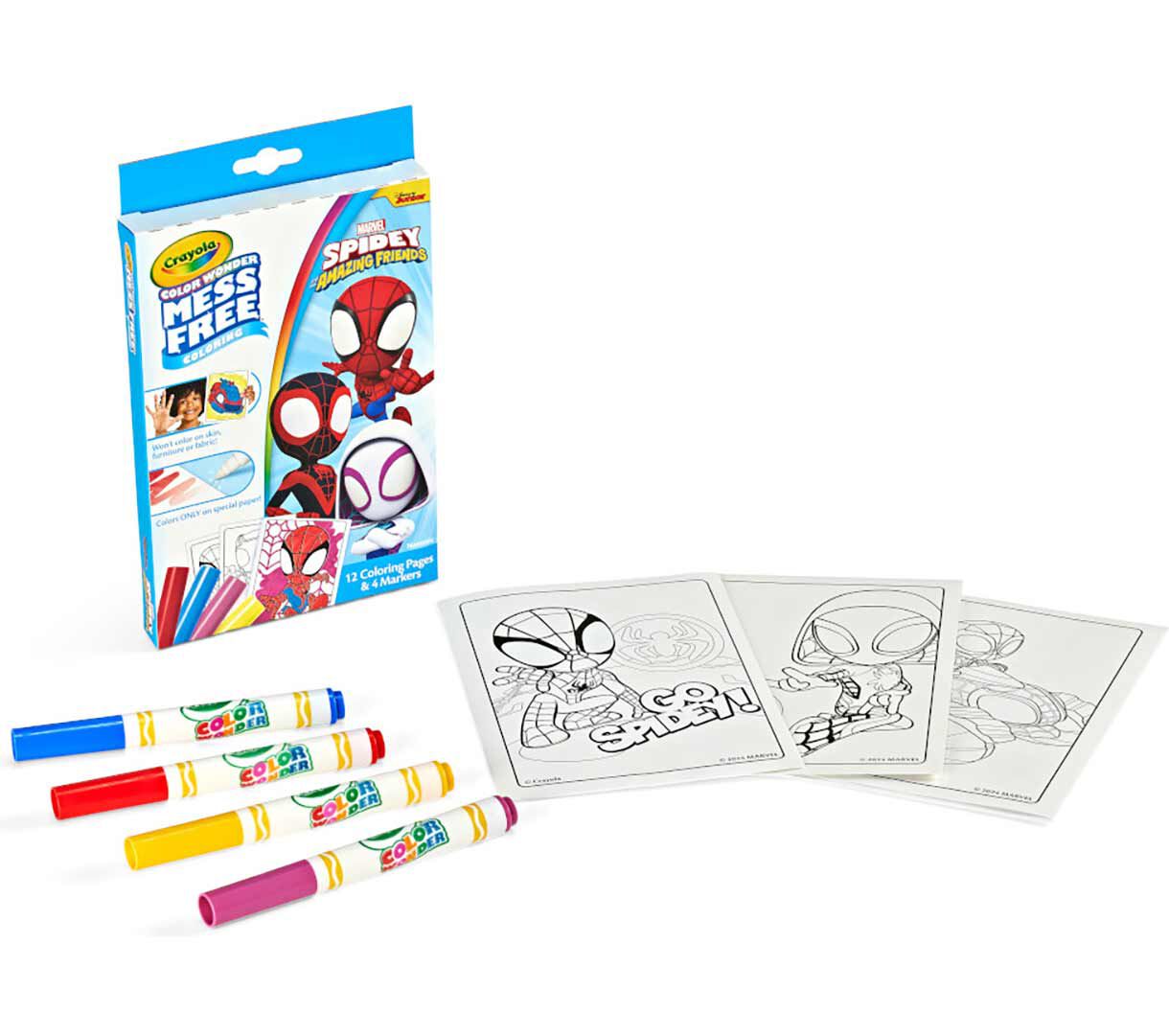 crayola ultimate spiderman mini coloring pages