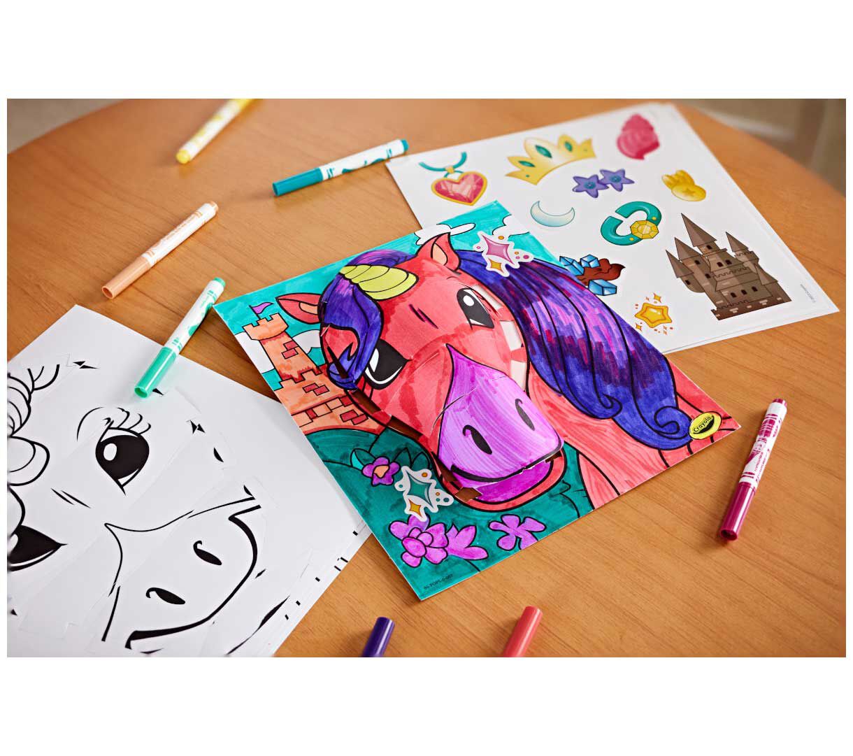 cool 3d coloring pages