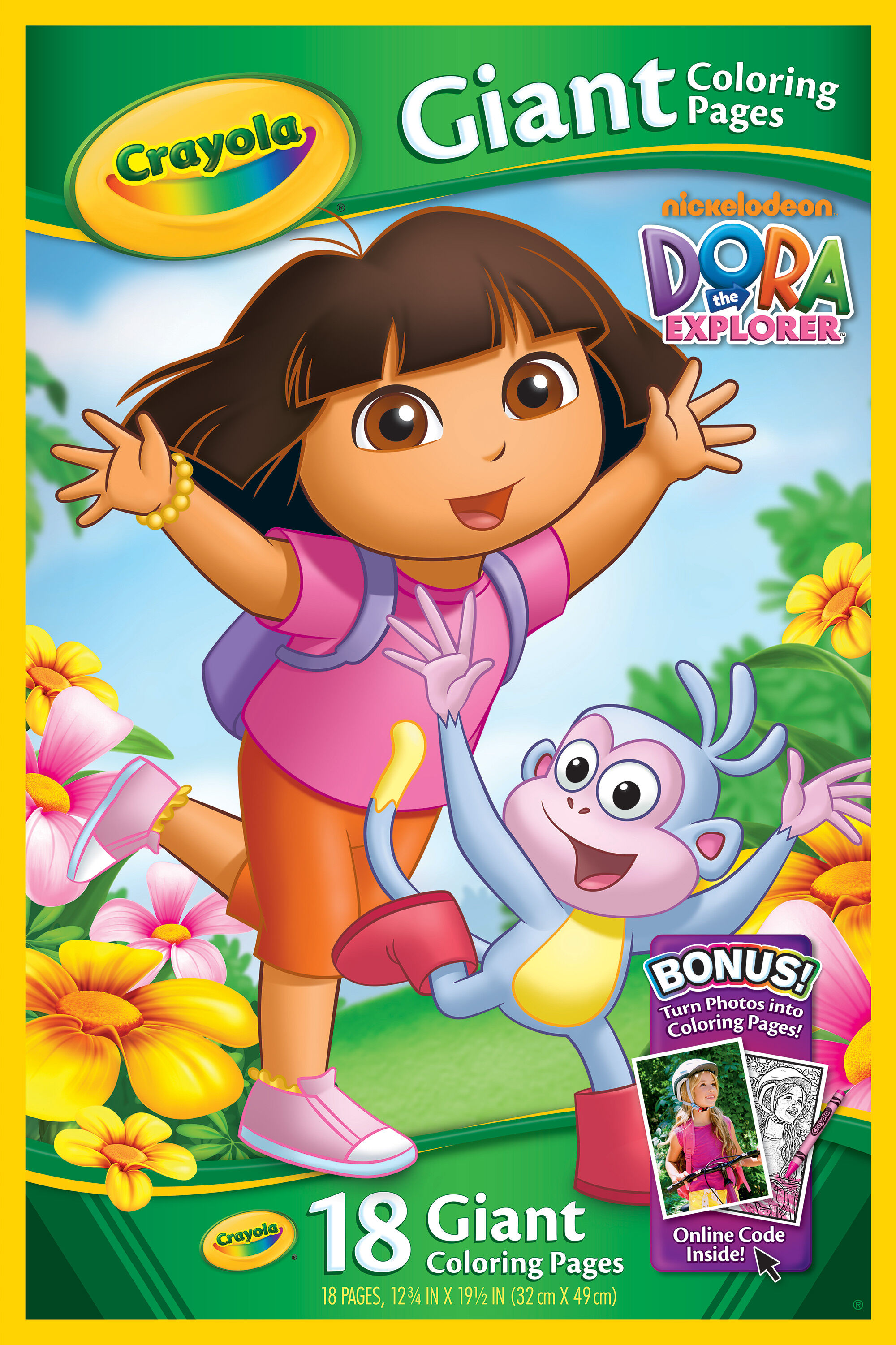 Giant Coloring Pages, Dora the Explorer | Crayola