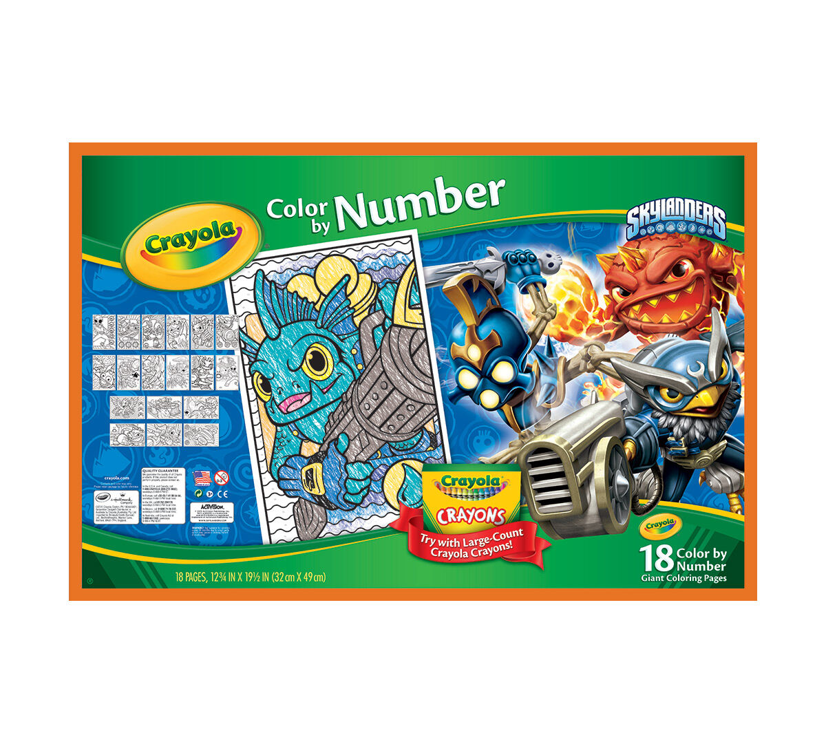 Color by Number, Skylanders - Crayola