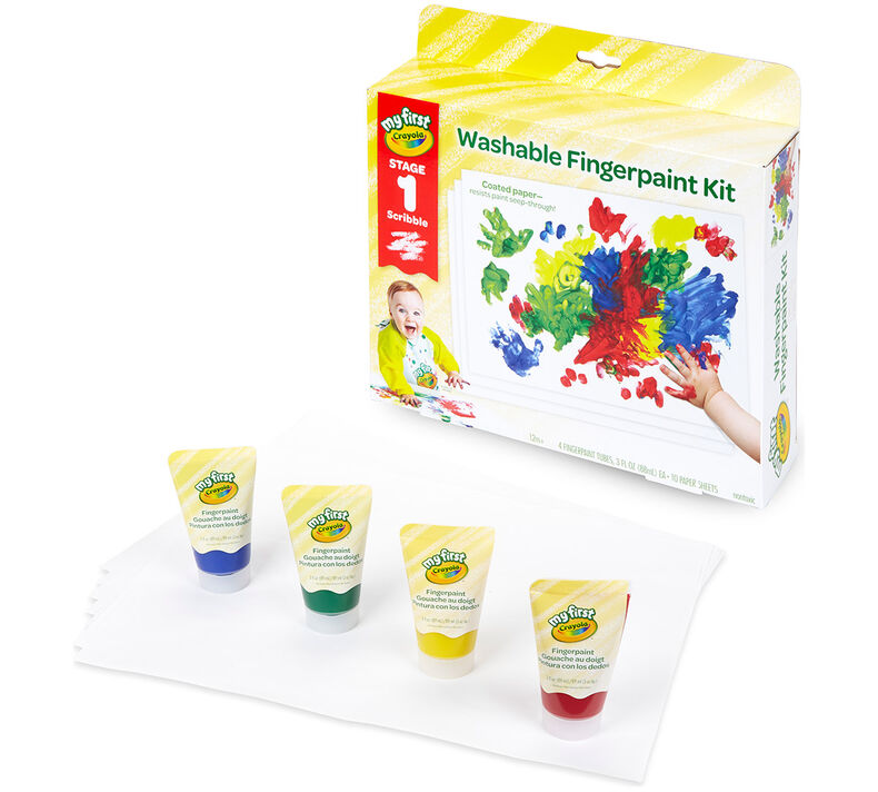 Crayola; My First Crayola; Fingerpaint Kit; Art Tools; 4 Tubes of Paint ... Crayola; My First Crayola; Fingerpaint Kit; Art Tools; 4 Tubes of Paint ...
