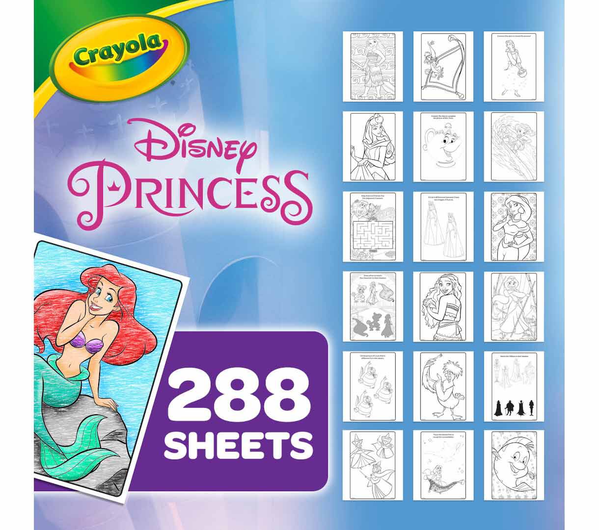 crayola princess coloring pages
