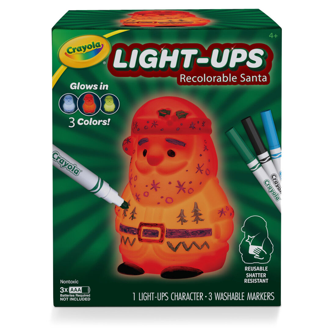 Crayola Light-Ups Recolorable Santa Toy & Decor | Crayola