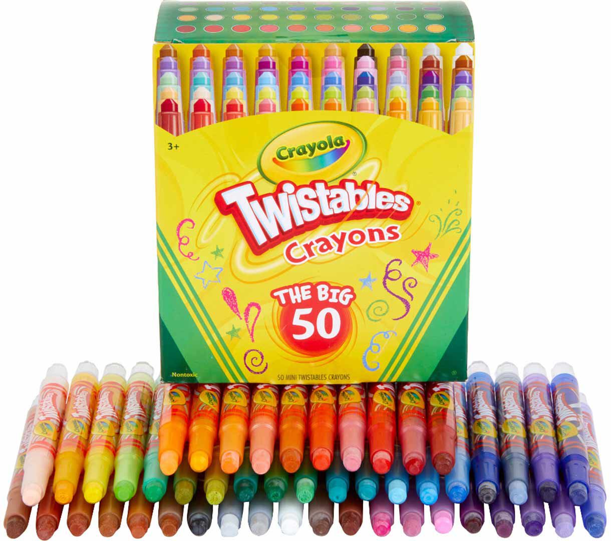Crayola Mini Twistables Crayons, 50ct, Coloring Gift for Kids | Crayola