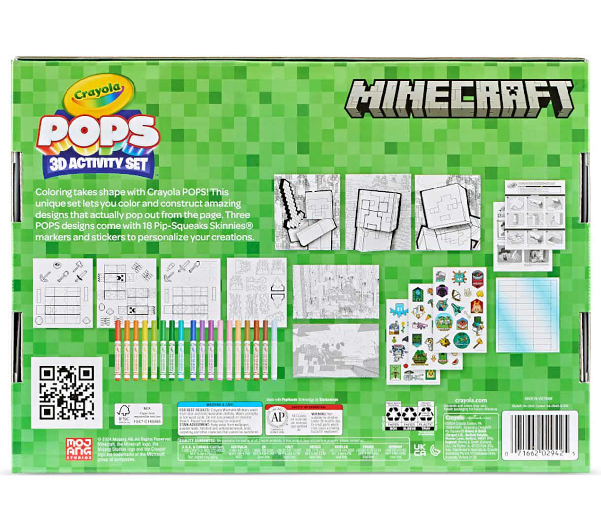 3d coloring pages minecraft