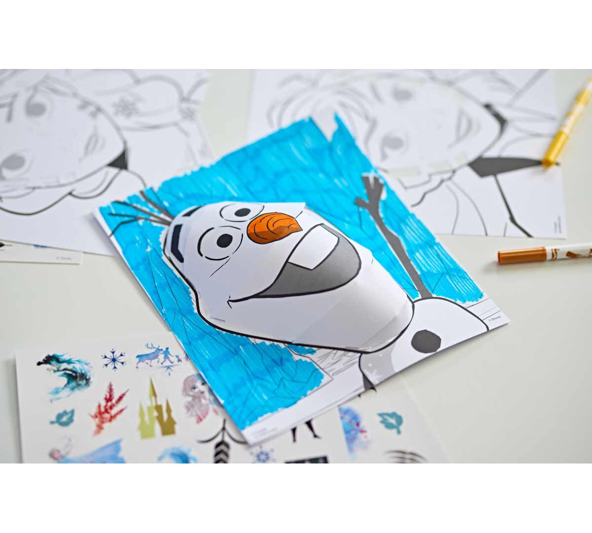 crayola mini coloring pages frozen