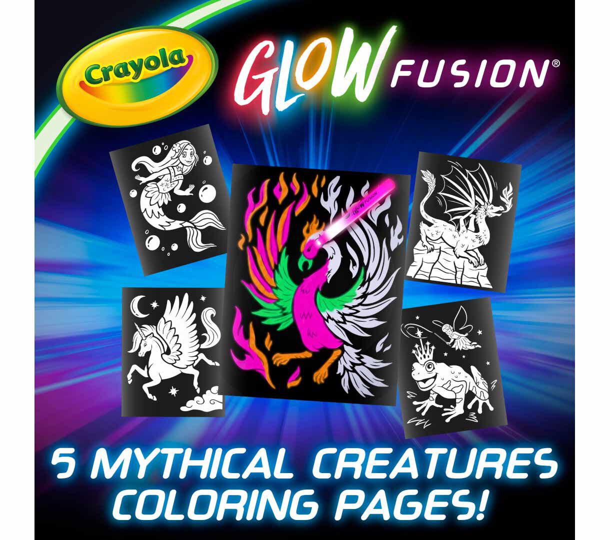crayola glow board coloring pages