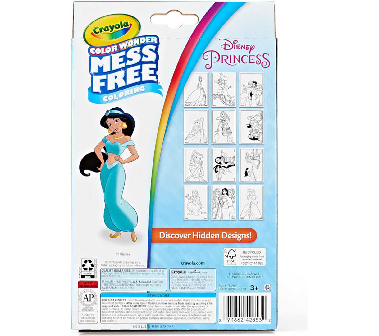crayola mini coloring pages princess