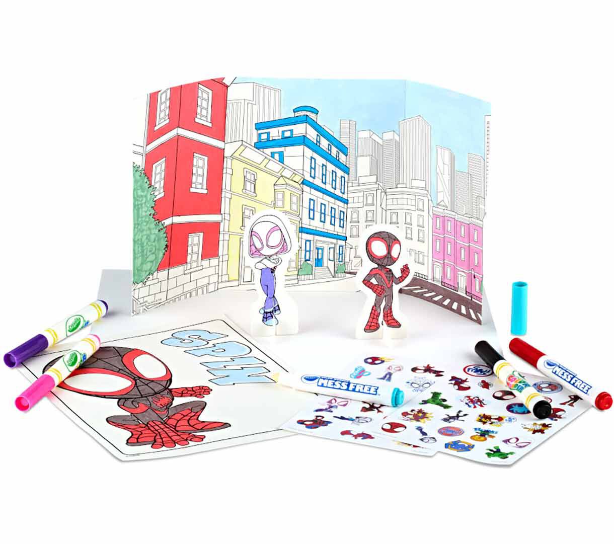 crayola ultimate spiderman mini coloring pages
