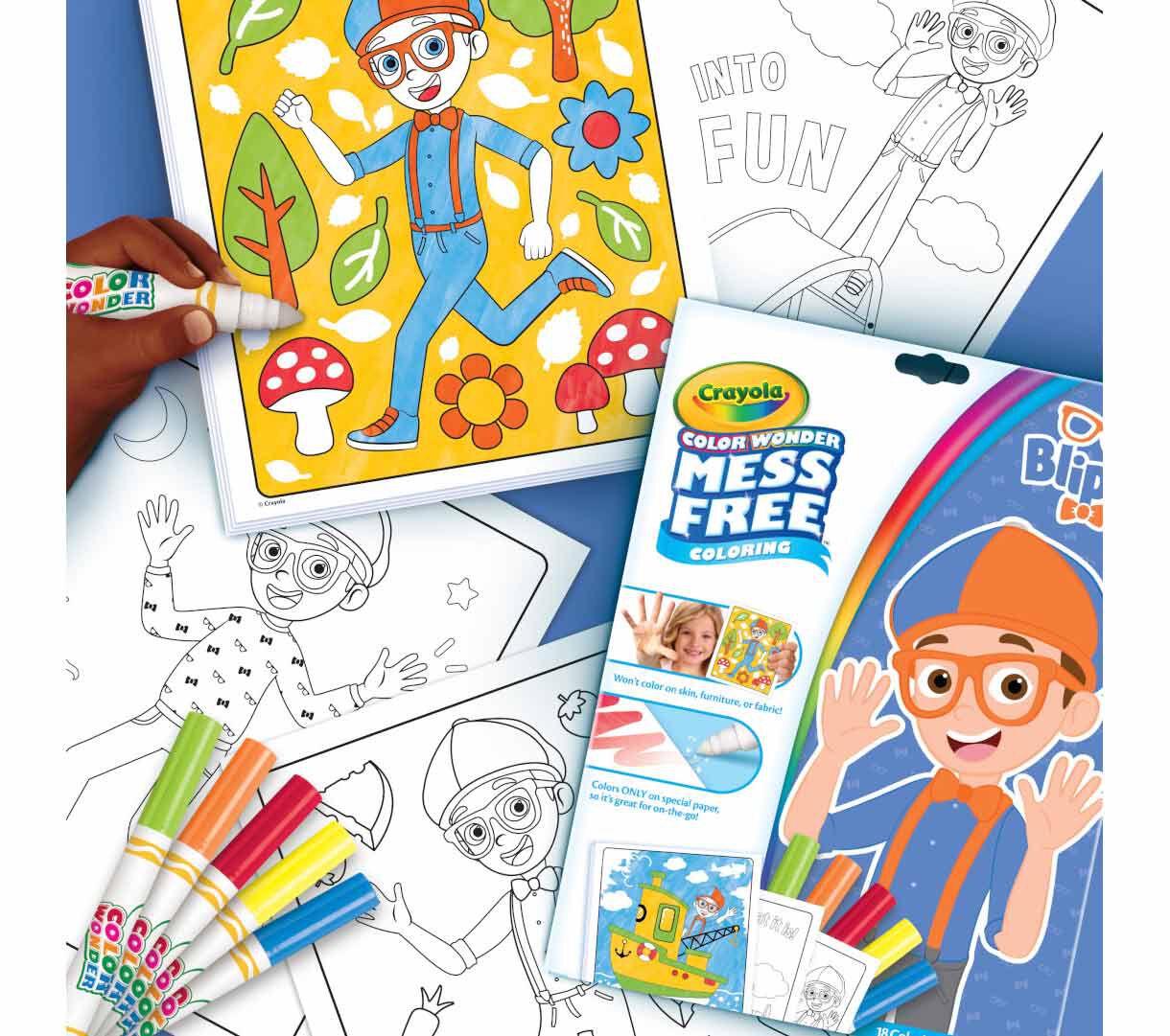 blippi coloring pages
