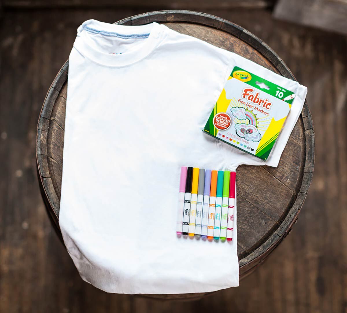 Fine Line Fabric Markers, 10 ct. - Crayola