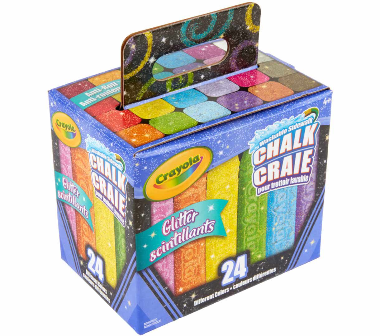 Crayola Washable Sidewalk Chalk Set - Glitter | Crayola