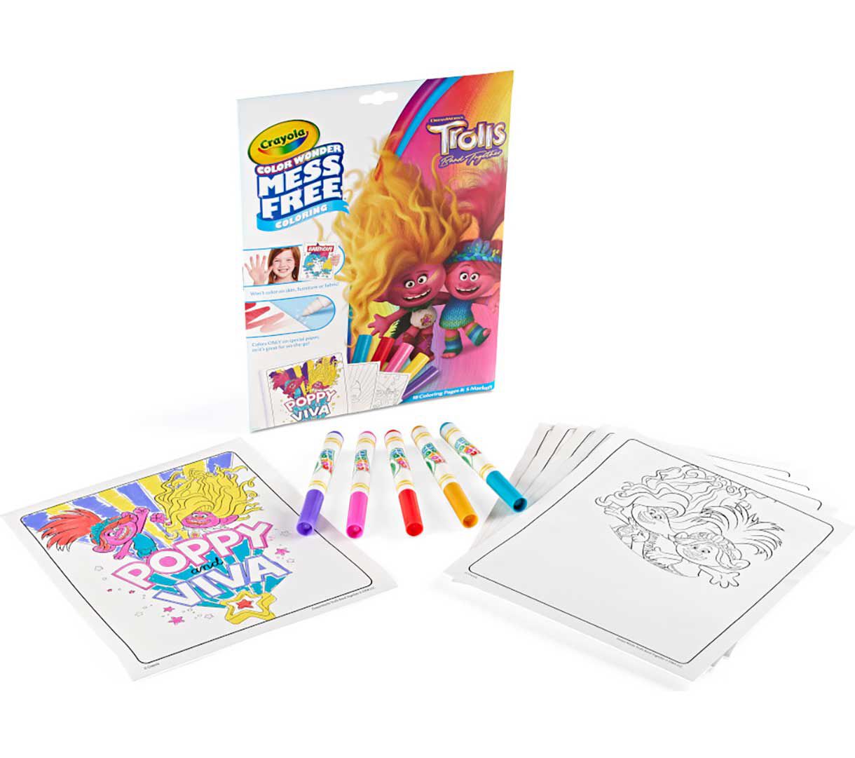 crayola trolls coloring pages