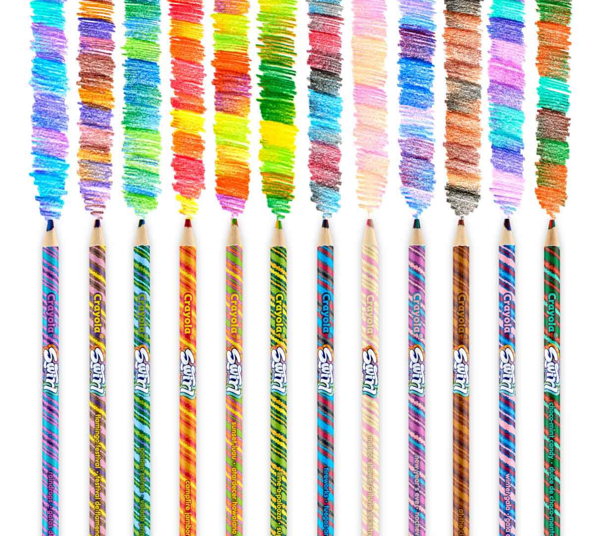 Crayola Swirl Rainbow Colored Pencils for Kids | Crayola