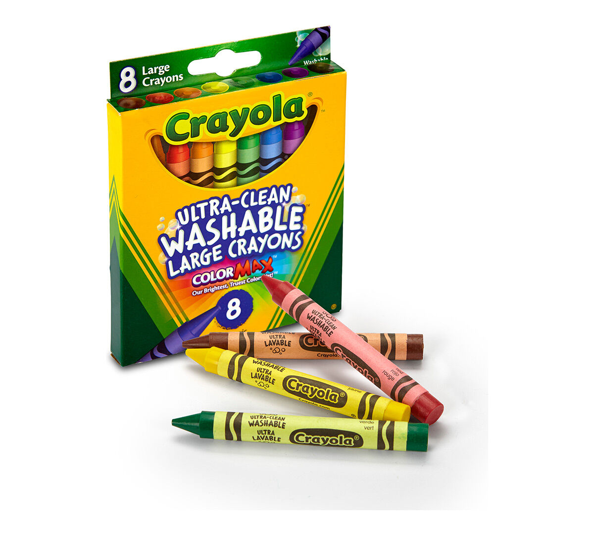 Kid's First Large Washable Crayons 8 ct. - Crayola