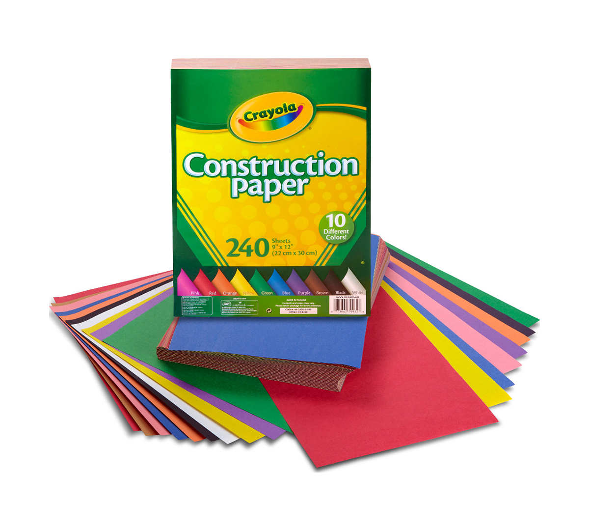 Construction Paper 240 Count Crayola