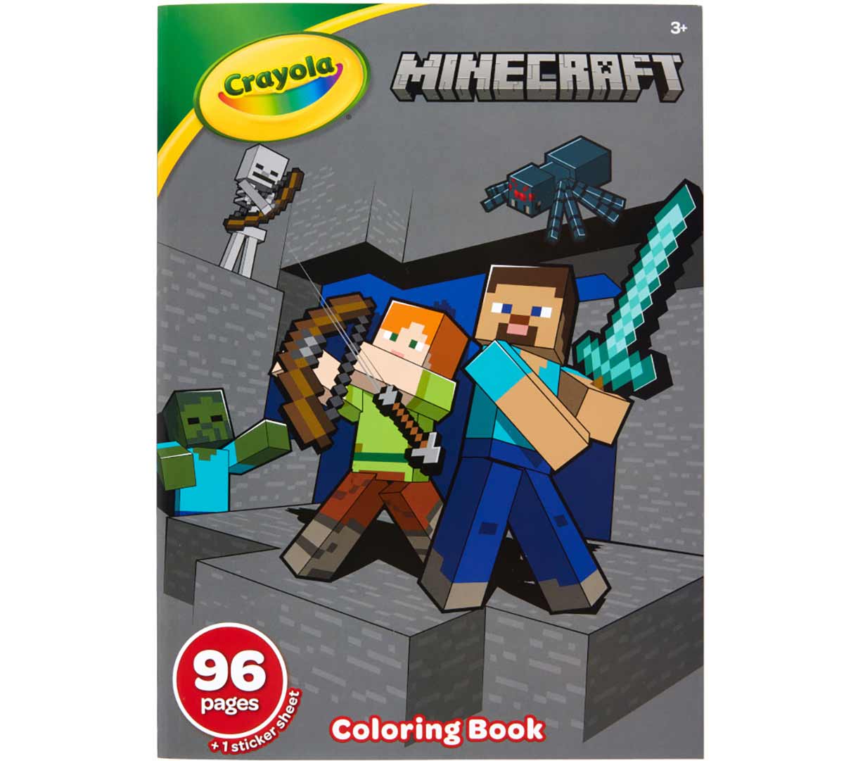 Minecraft Coloring Book Crayola Minecraft Giant Coloring Pages (18ct),