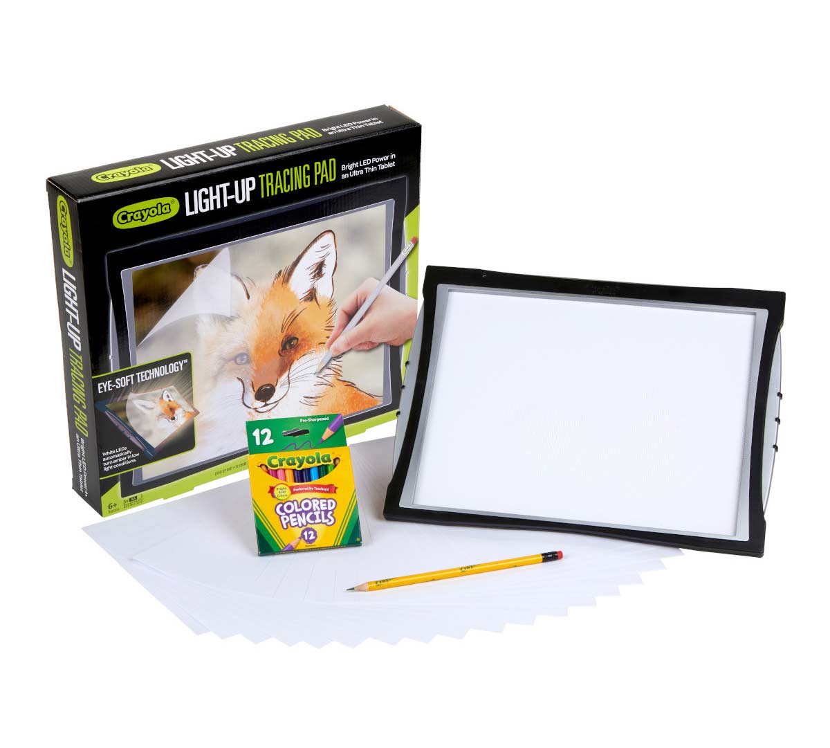 Light Up Tracing Pad With Eye soft Technology Gift For Kids Crayola 