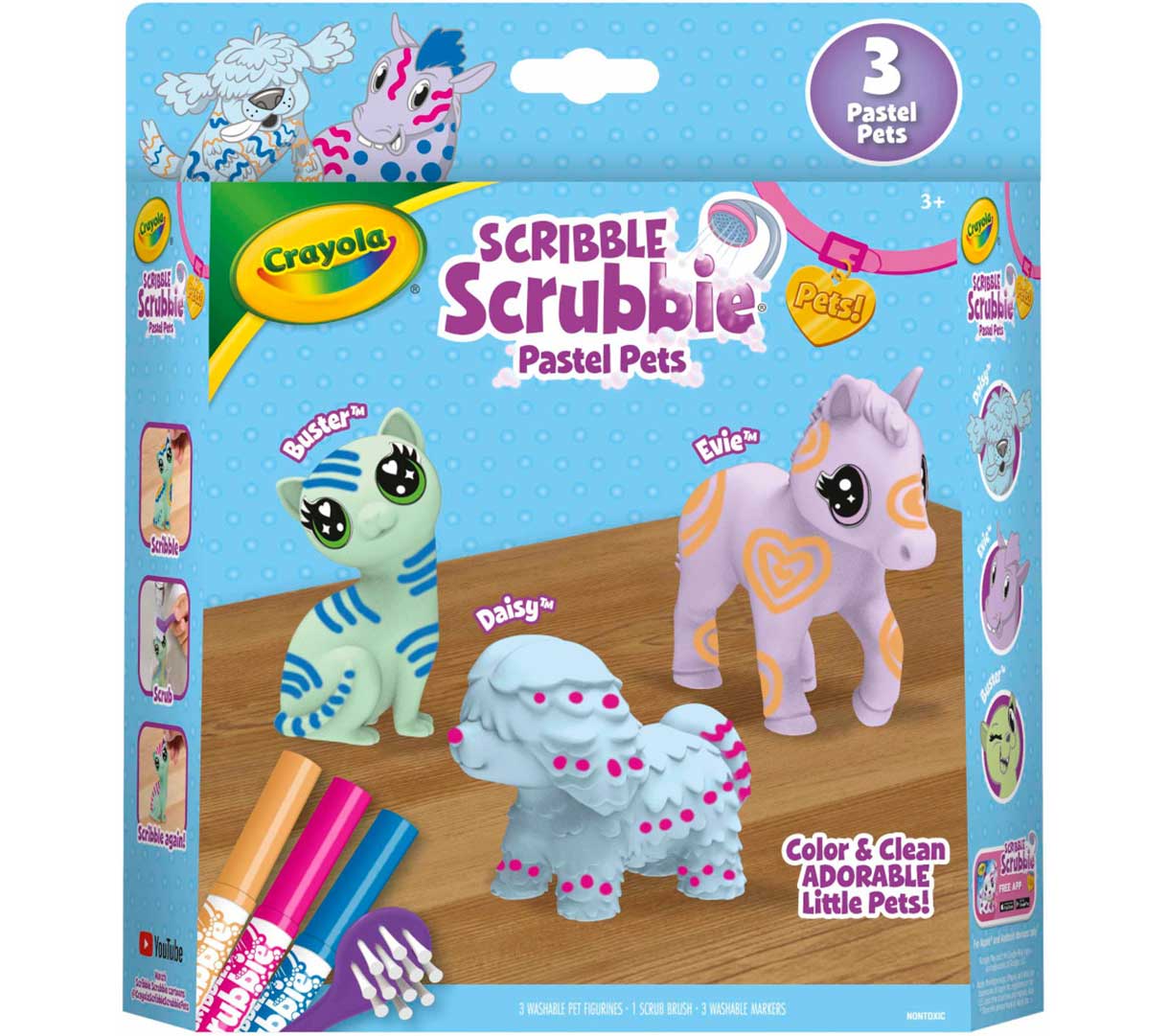 Crayola Scribble Scrubbies Pastel Pets Toy Se | Crayola